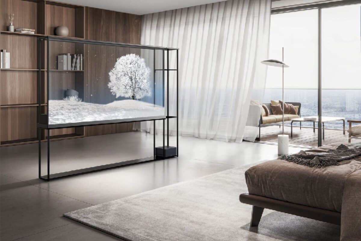 LG unveils world's first wireless transparent OLED TV