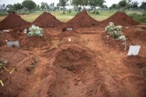 WATCH: Heavy rains lead to graves and tombstones collapsing in Joburg ...