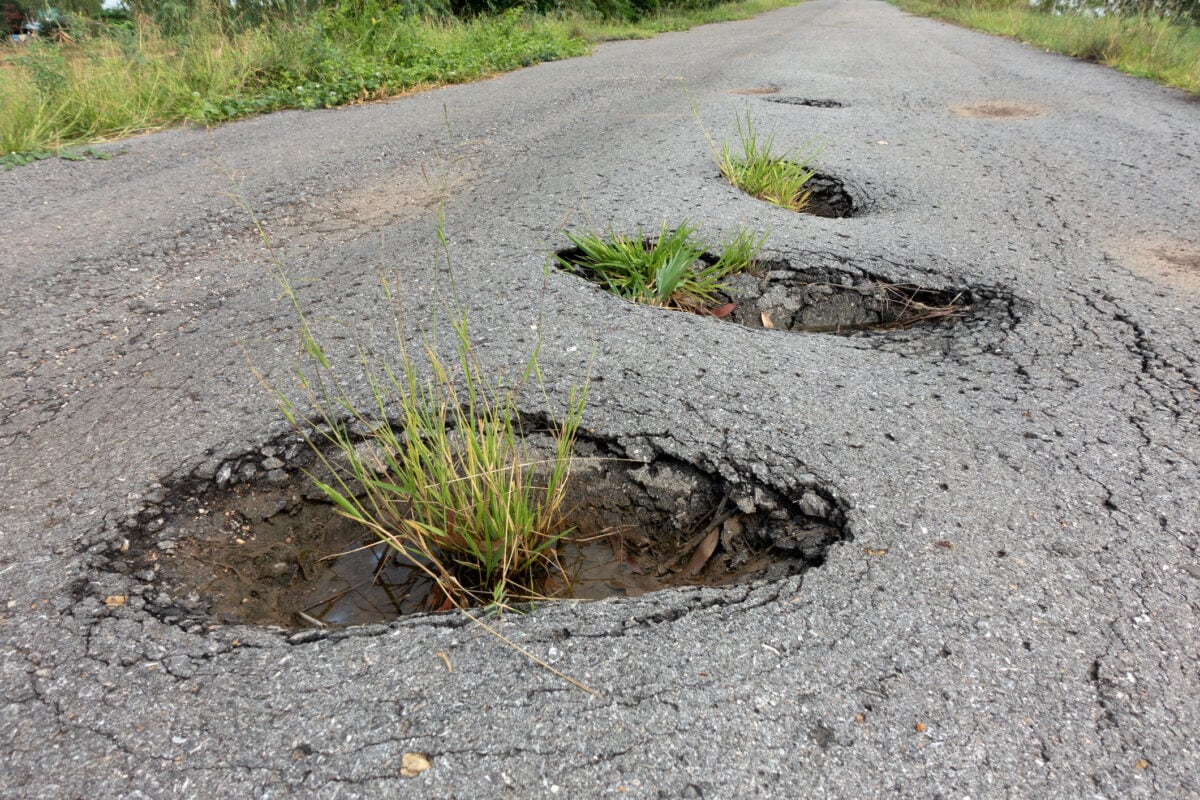 Can you claim if a pothole causes a car accident?