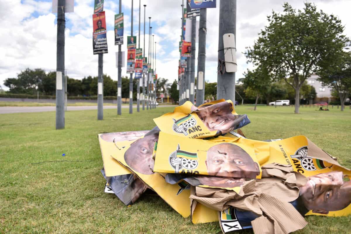 WATCH: Elderly woman nabbed for swatting ANC election poster | The Citizen