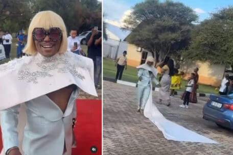 WATCH: Cassper Nyovest praises Somzi's dramatic wedding outfit | The ...