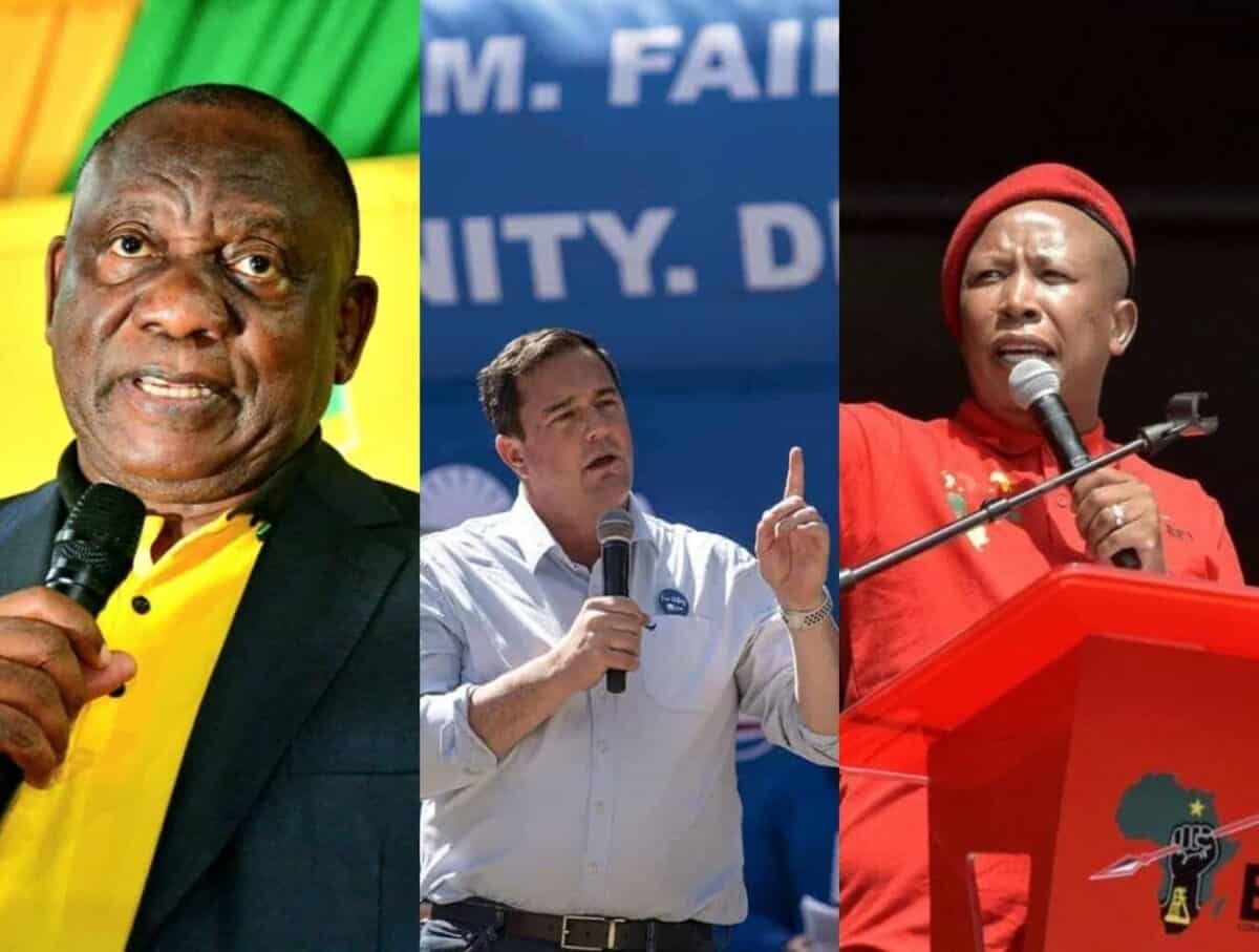 The donors funding the DA, ANC, ActionSA and Rise Mzansi