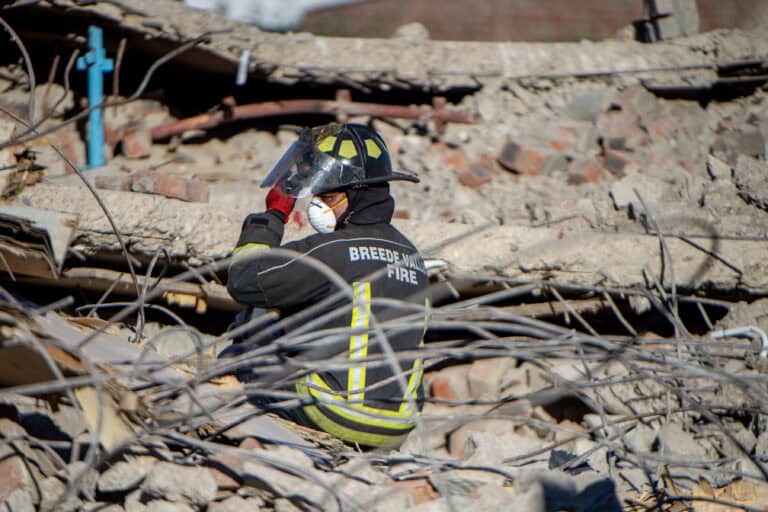 WATCH: Worker rescued after being found alive at site of George ...