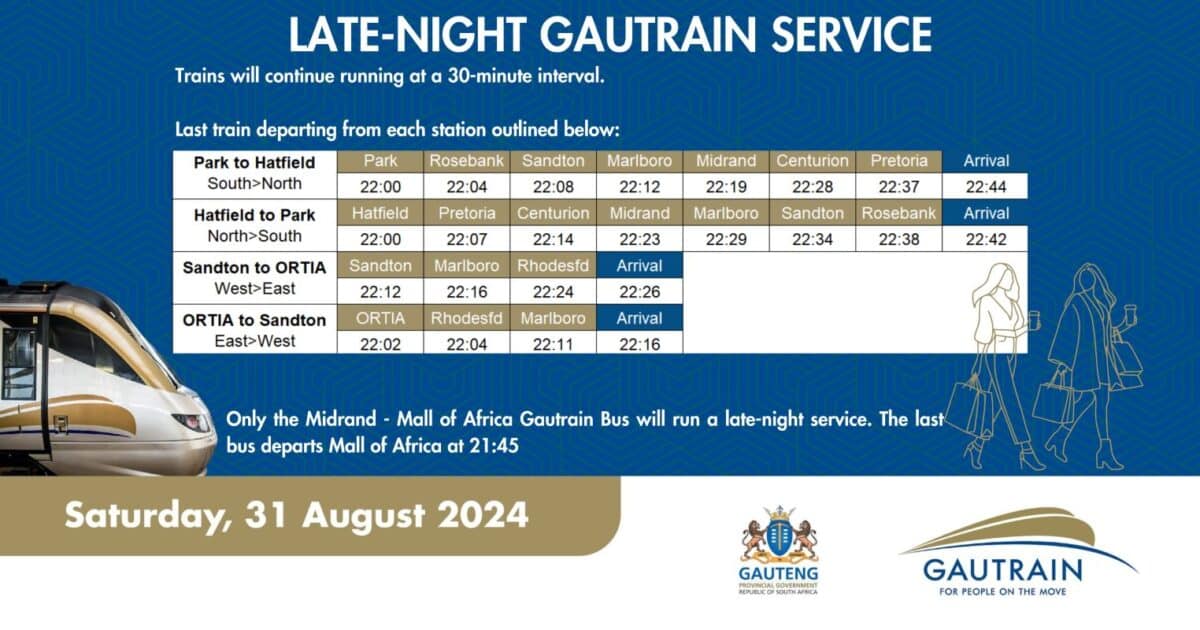 Free rides and more: Gautrain, Prasa match-ready for Springboks vs All ...