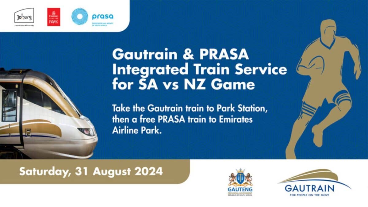Free rides and more: Gautrain, Prasa match-ready for Springboks vs All ...