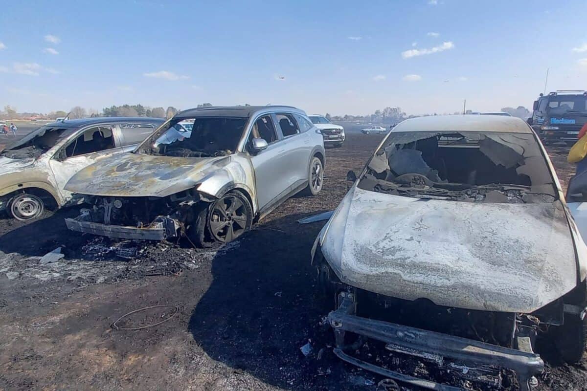 Chaos at Bethlehem Airshow after 19 cars damaged by fire