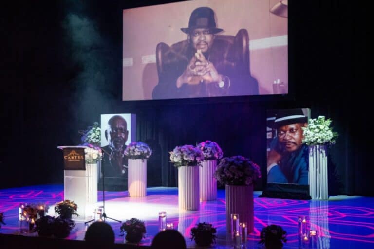 Lucky Legodi speaks for artists at Darlington Michaels’ memorial