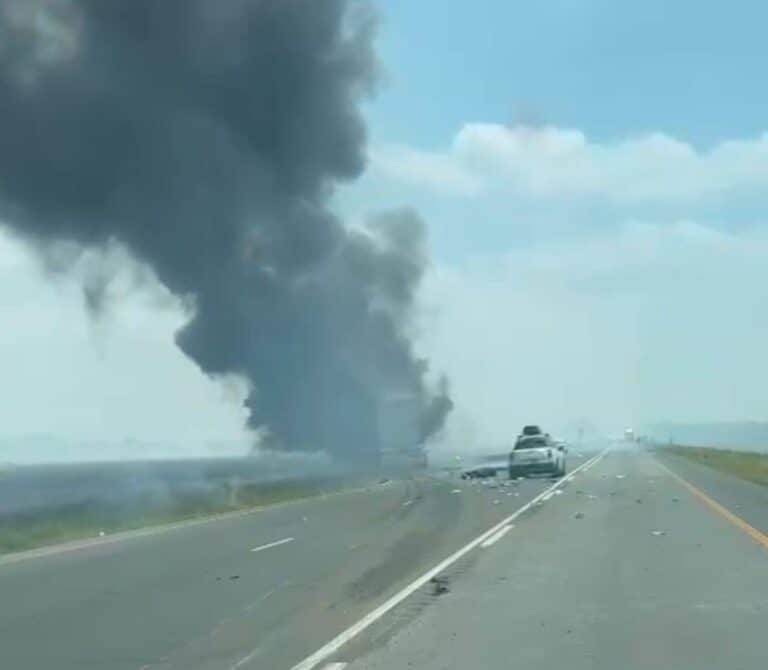 Explosive truck fire shuts down N1 Highway near Kroonstad | The Citizen