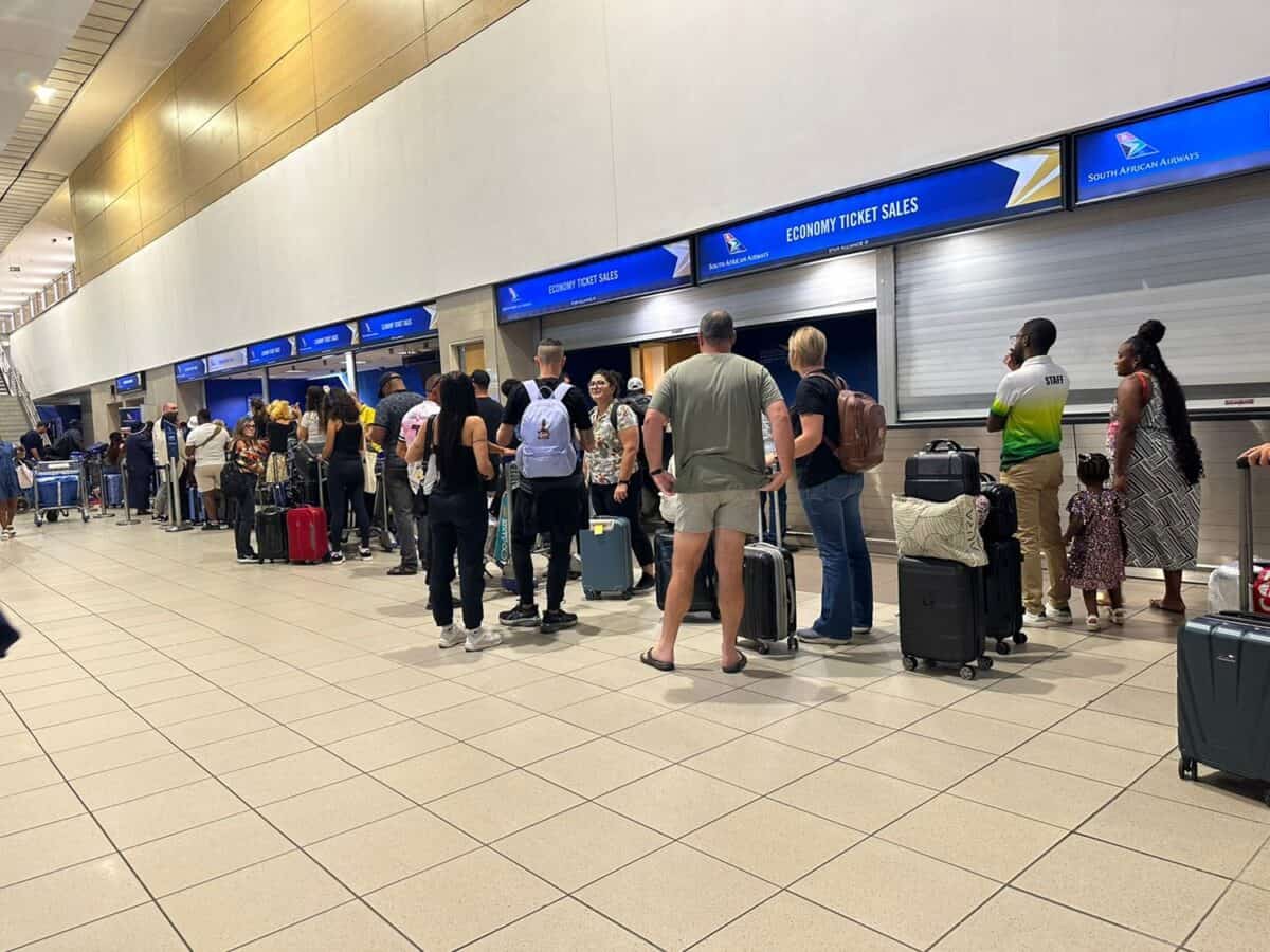 Anger fills the air as passengers stranded at OR Tambo [WATCH] | The ...