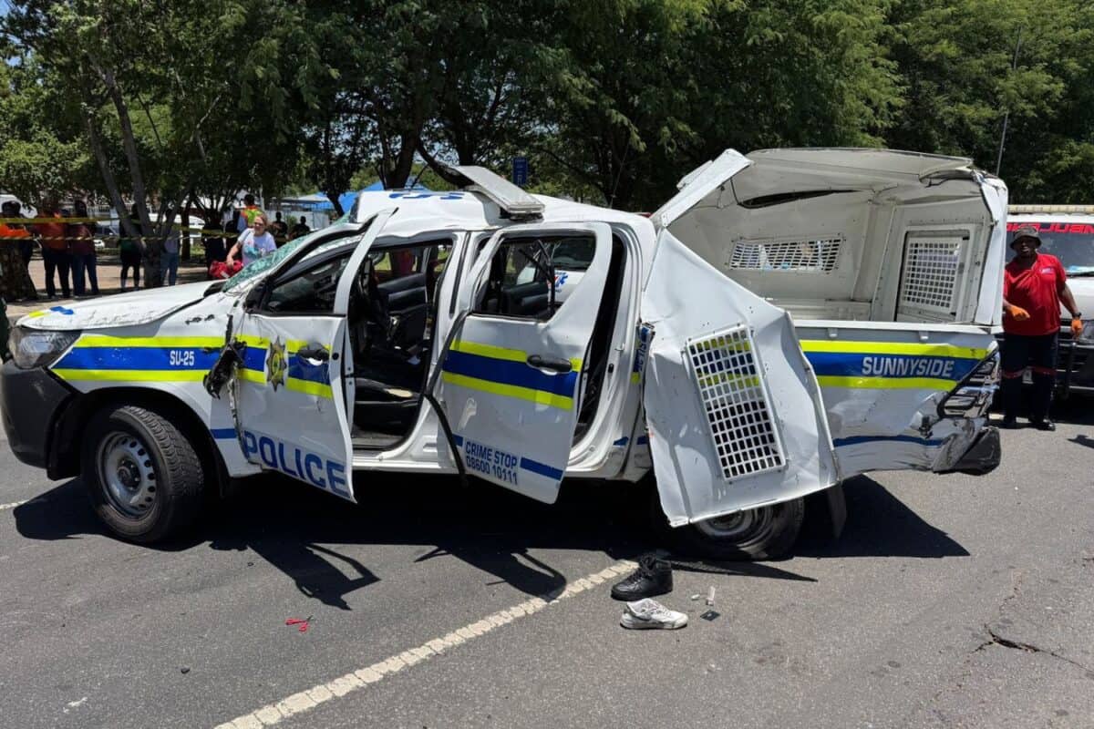 Vehicle theft suspects killed in police van accident in Pretoria