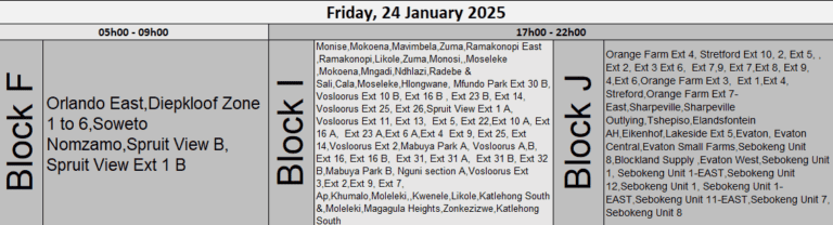 Load reduction makes a return in 2025- Here are the areas affected