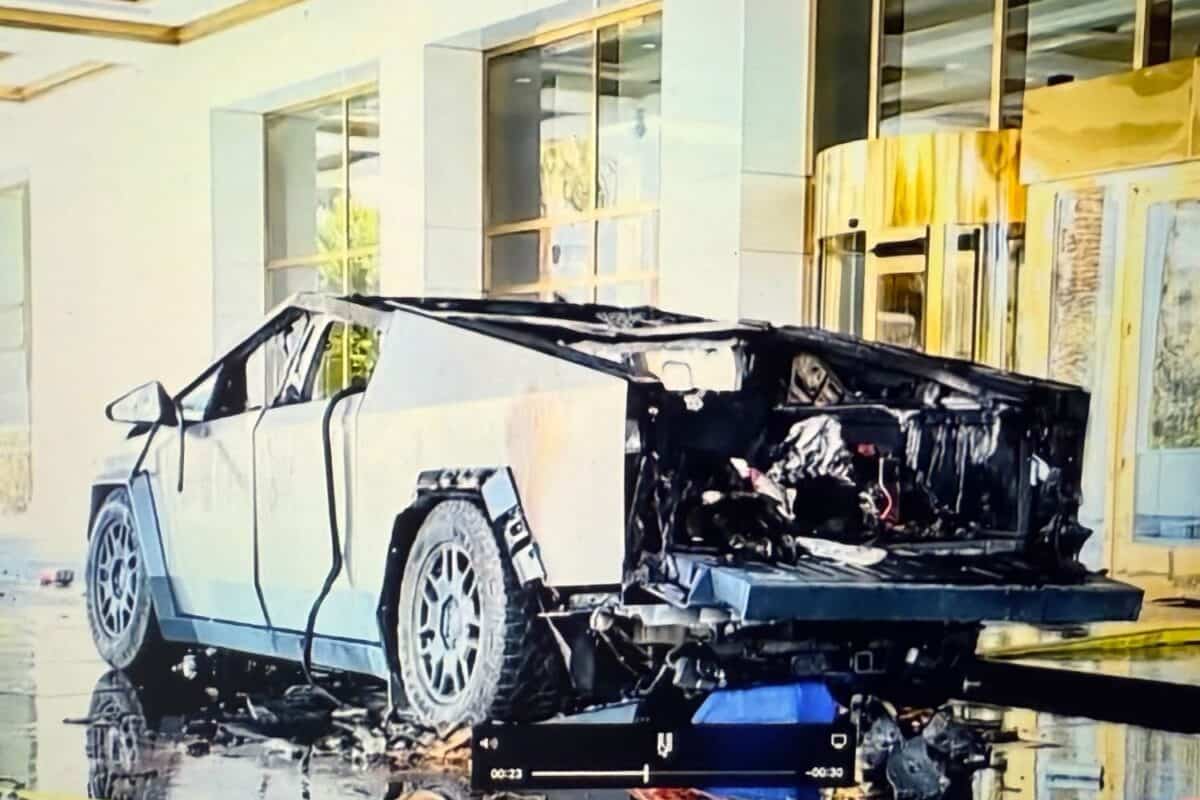 Tesla Cybertruck explode outside Trump Las Vegas hotel killing one