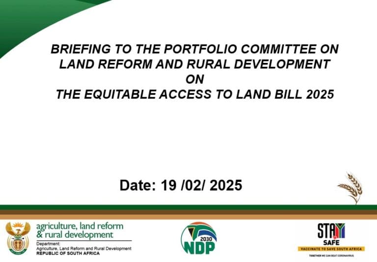 Expropriation: Another land reform bill in the works | The Citizen