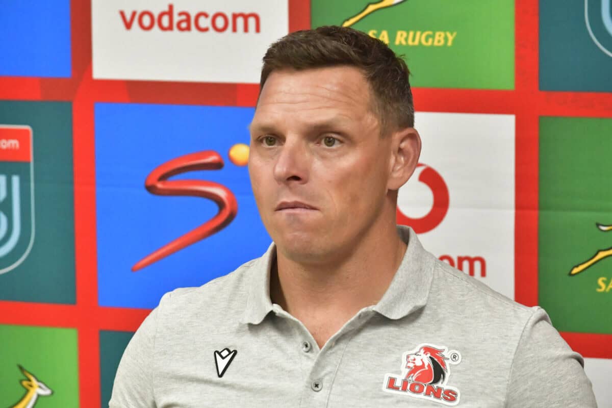 Van Rooyen gives his Lions a thumbs up after win against Stormers