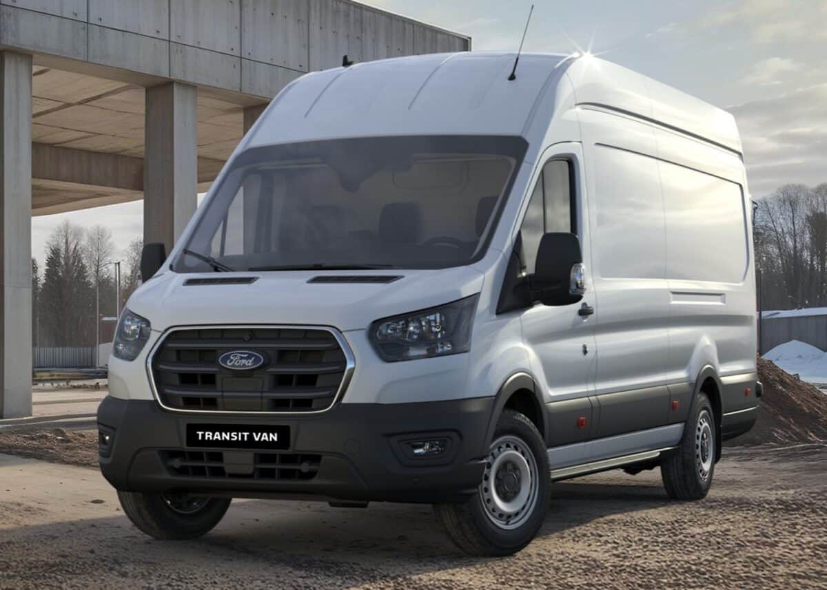 Heavy-duty working Ford Transit van updated with new powertrain