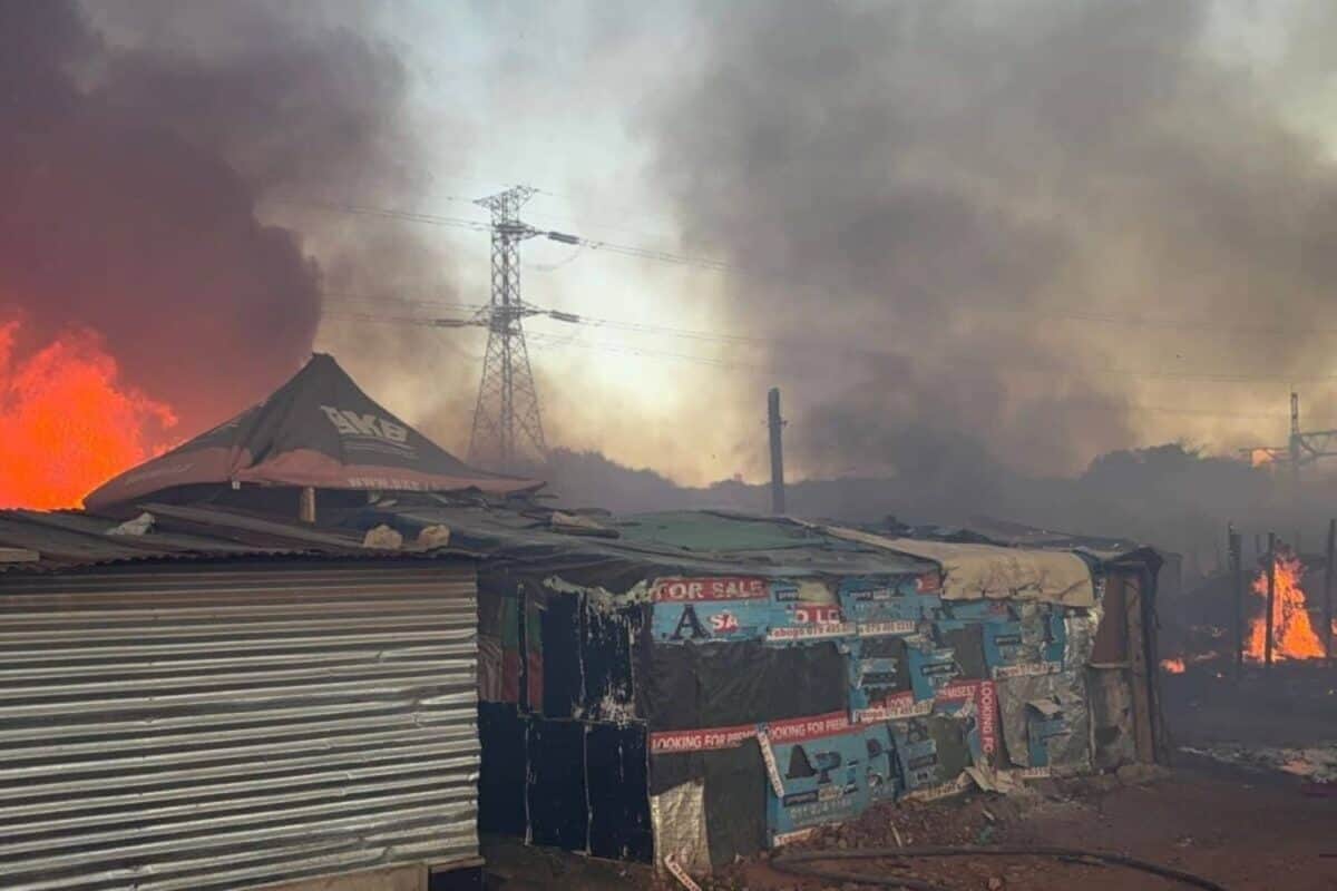 8 shacks destroyed in Salvokop fire: Emergency Services shares fire ...
