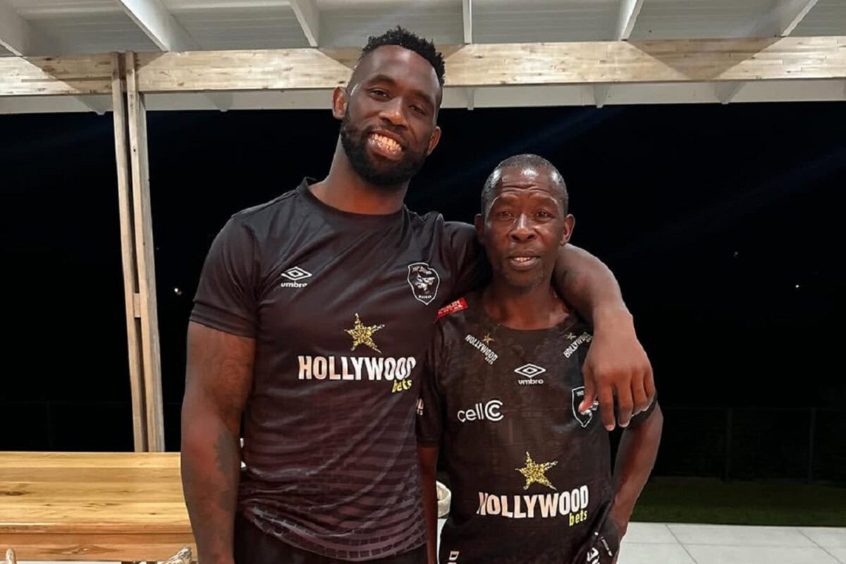 Siya Kolisi shares moments with his Father and son