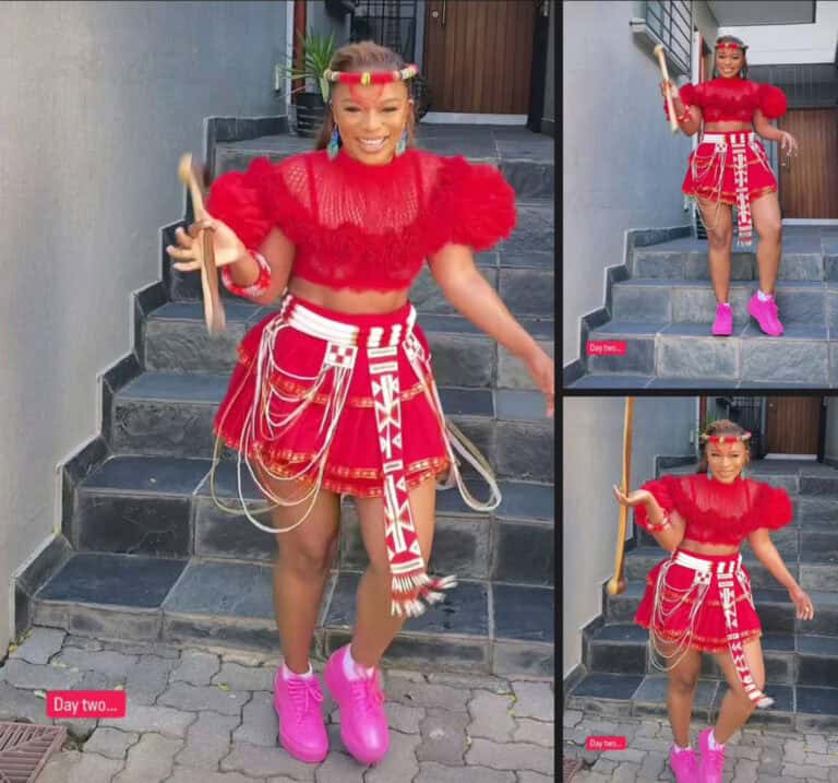 Nomzamo Mbatha stuns in traditional Zulu fashion elegance on Shaka ...