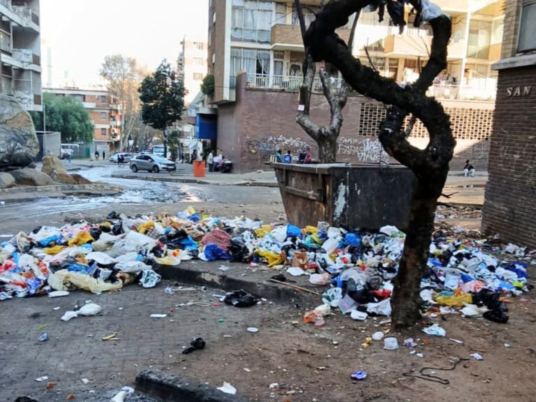 One million kilogrammes of trash cleared from Johannesburg CBD but ...