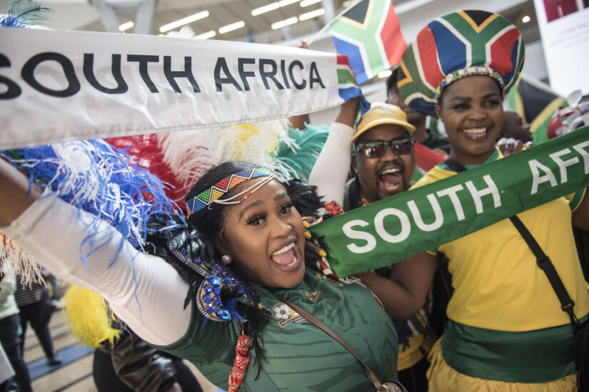 PICTURES: Amajita heroes bring Under-20 Afcon trophy back to SA | The ...