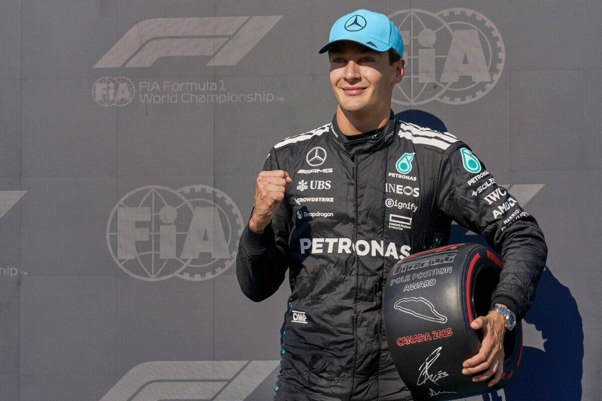 Russell grabs dazzling Canadian GP pole then jokes at Verstappen's ...