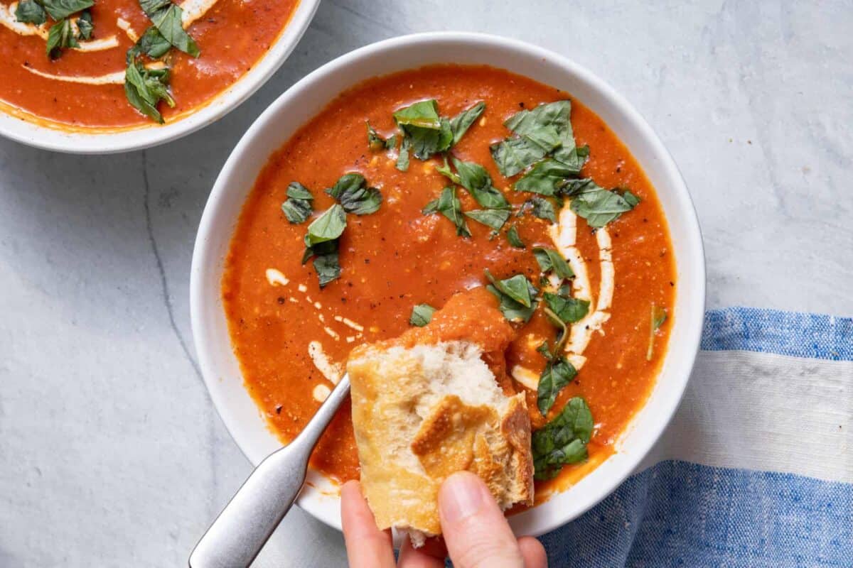 Recipe of the day: Warm winter roasted red pepper soup