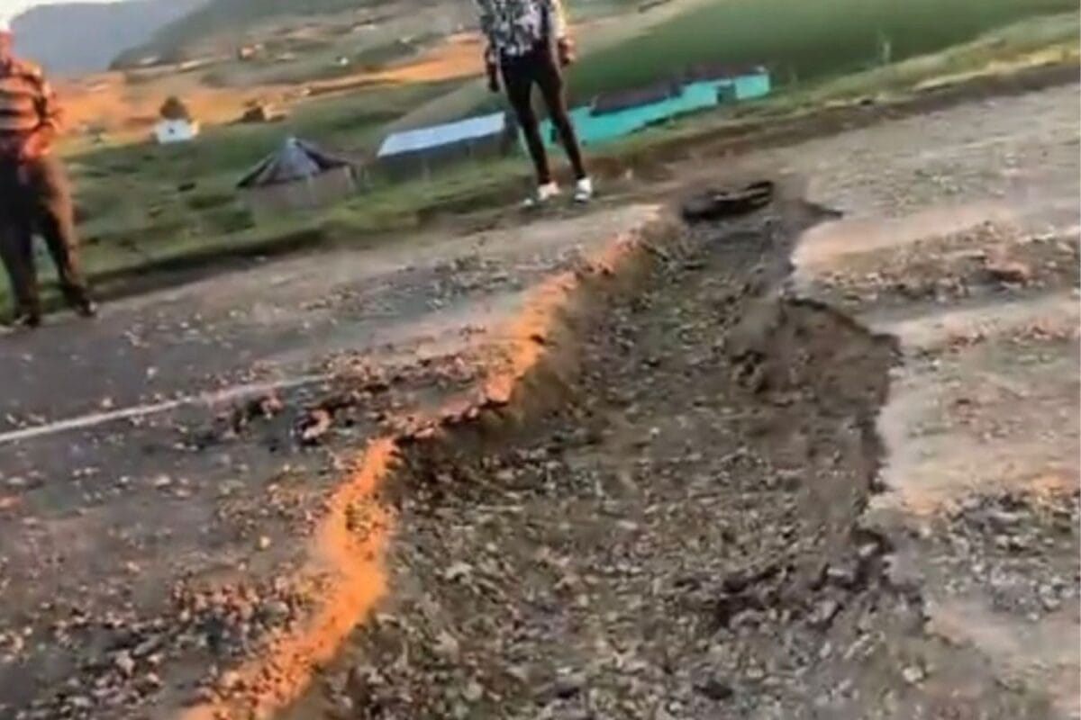 Disgruntled community dig trench across road during protest in Eastern Cape