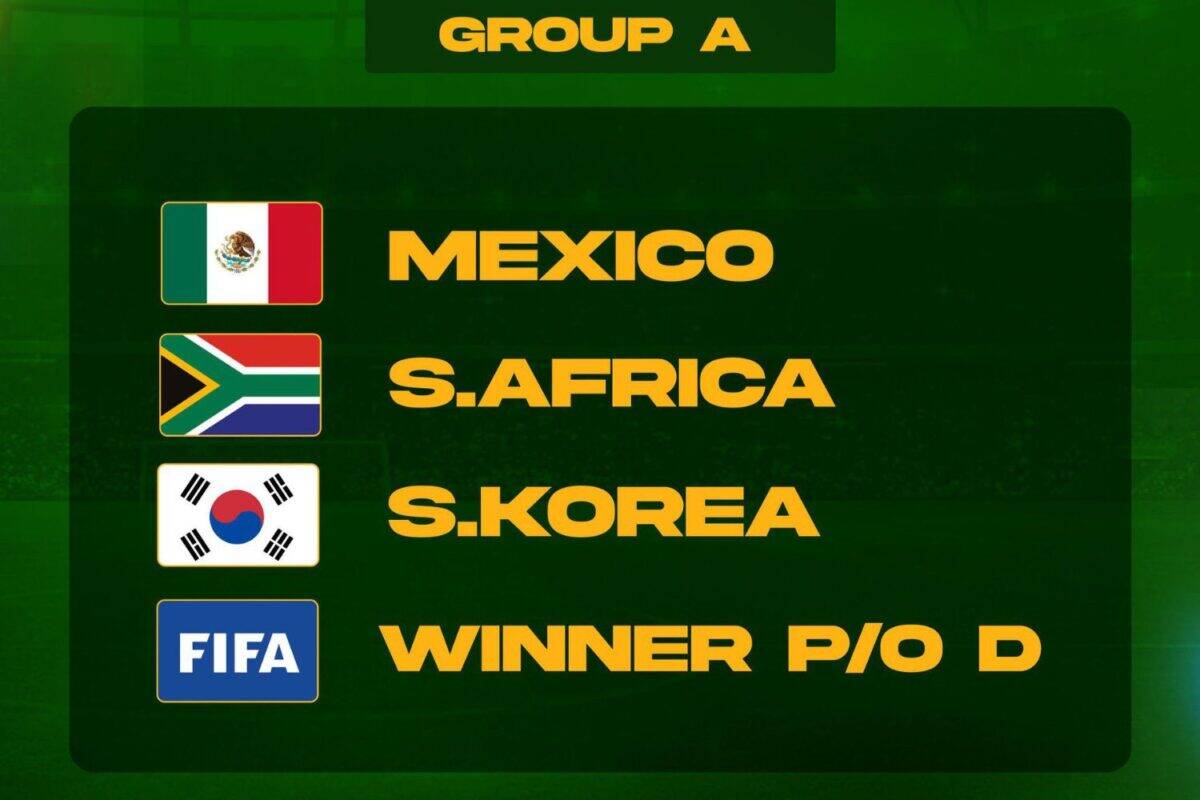 Bafana to play Mexico again in World Cup 2026 opening match