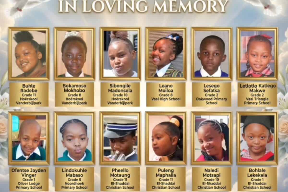 Memorial service planned for learners killed in Vaal scholar transport ...