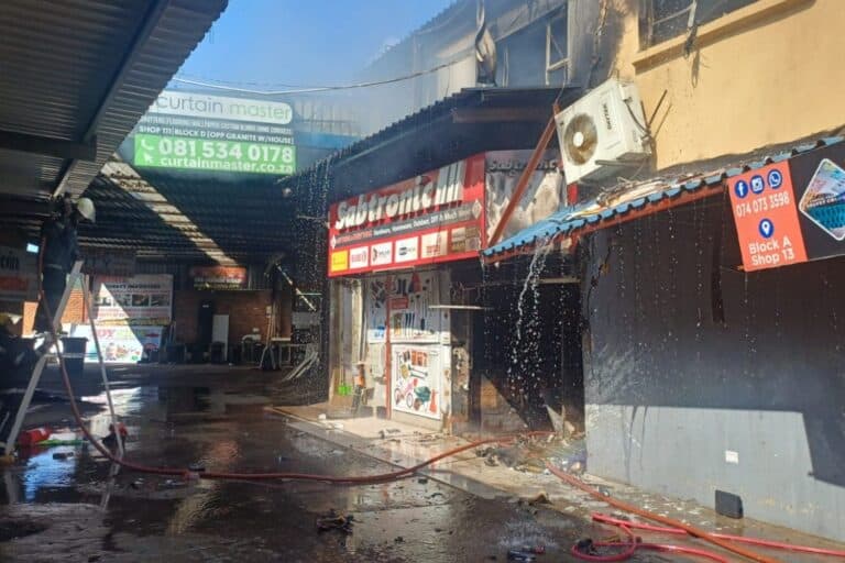 Several shops destroyed after fire guts China Mall in Durban