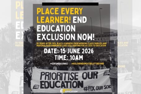 Equal Education to march against unplaced black pupils in WC on eve of ...